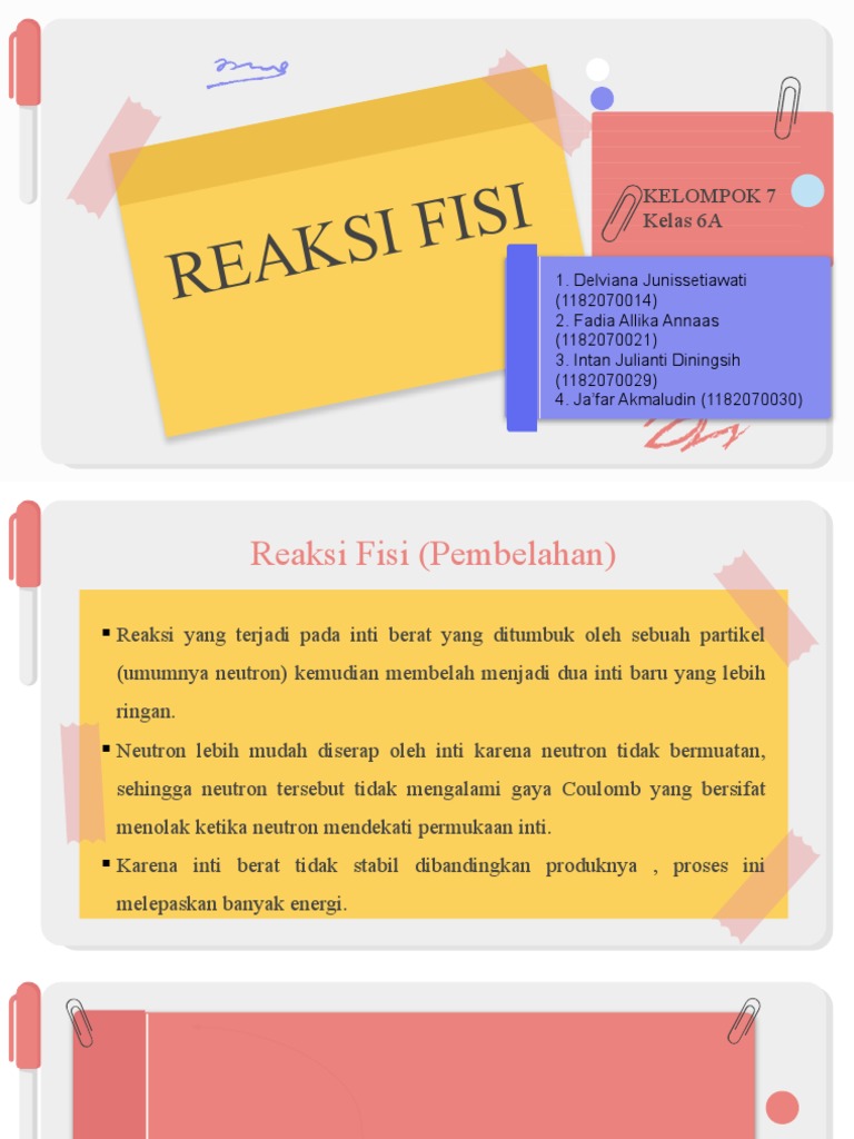 Kelompok 7 6A Reaksi Fisi-1 | PDF