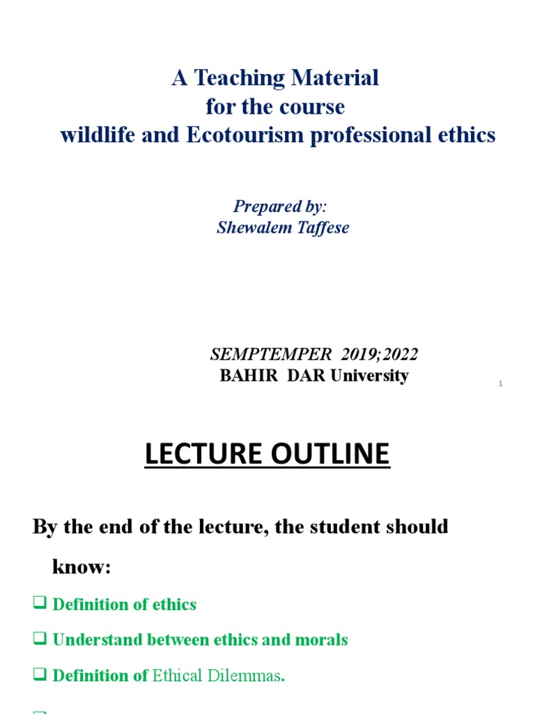 Wildlife Ethics and Ecotourism Guide | PDF | Cloning | Fertilisation