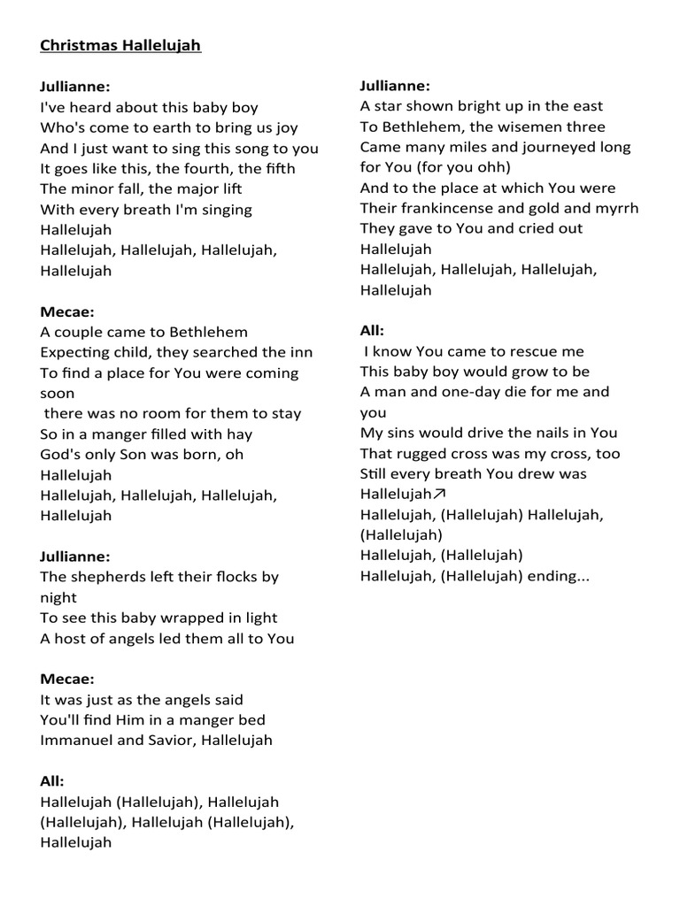 Christmas Hallelujah | PDF