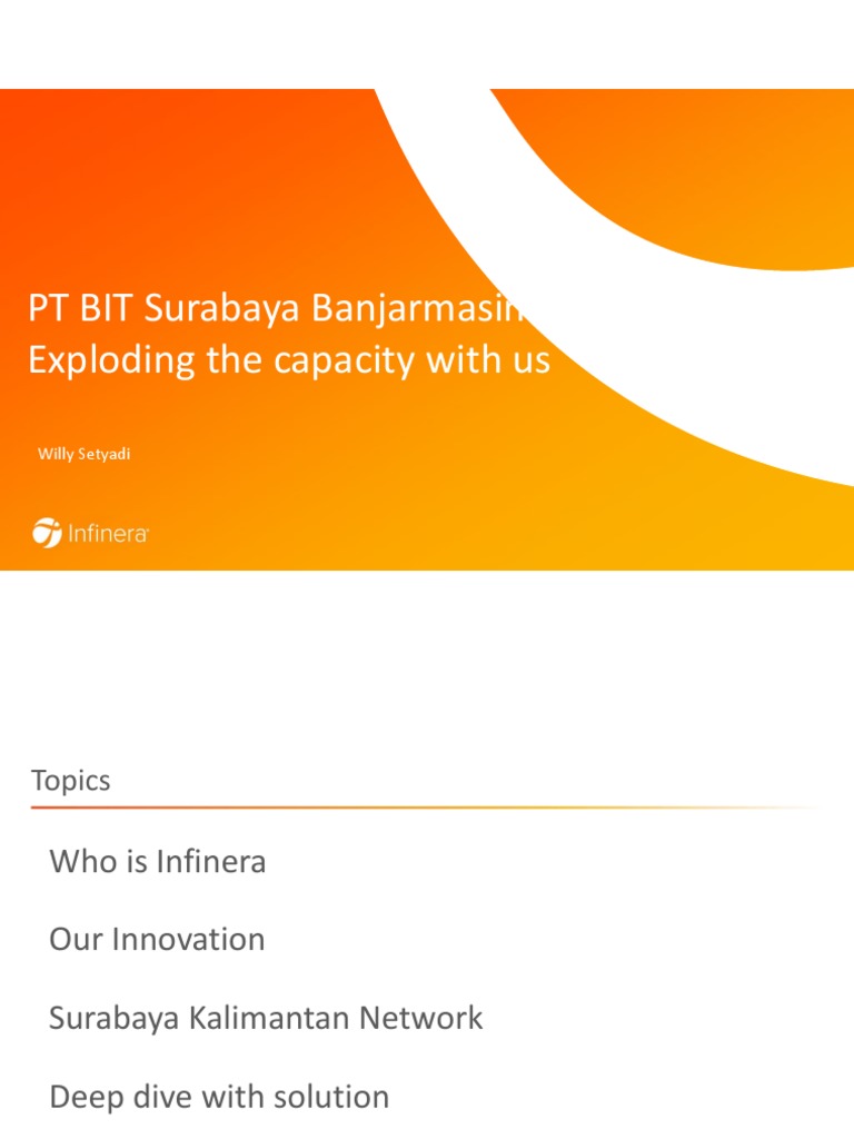 Infinera Solution For STP DWDM Subsea SBY BJM 20200318 | PDF ...
