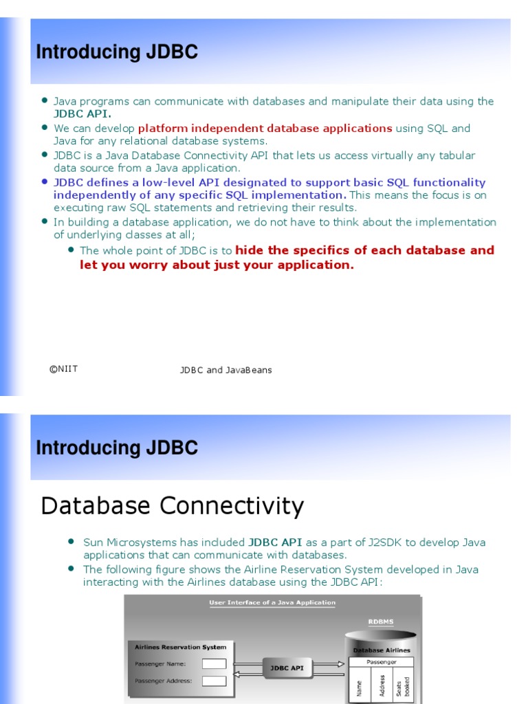 5-JDBC Final - 2014ec (7) - 1 | PDF | Databases | Java (Programming Language)
