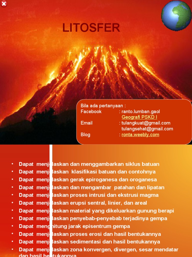 Litosfer Untuk Siswa PSKD 1 | PDF