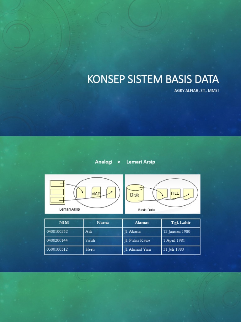 (1,2) - Konsep Sistem Basis Data | PDF