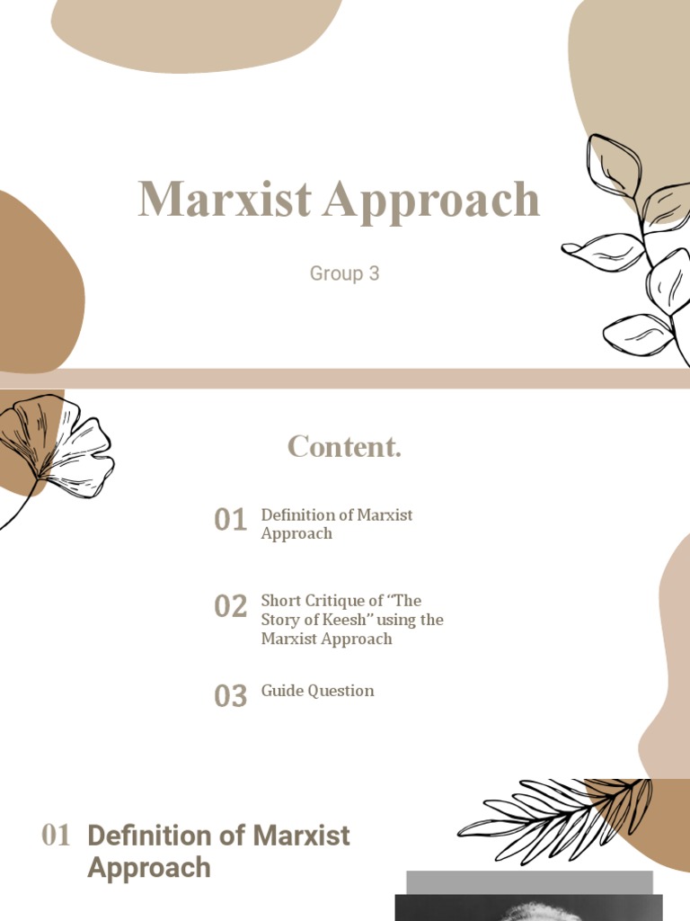 Marxist Approach PPT (NOPASS) | PDF | Marxism | Karl Marx