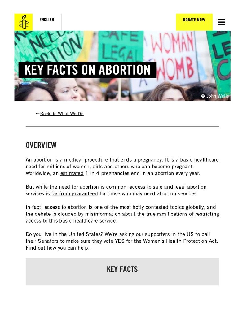 Key Facts of Abortion | PDF | Abortion | Woman