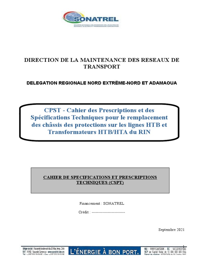 CPT Remplacement Protections Lignes Et Transfos Du RIN - Set.20 21 ...