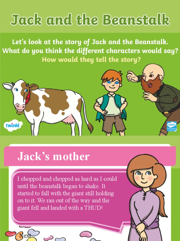 Jack and The Beanstalk Monologue PowerPoint | PDF | Jack And The Beanstalk
