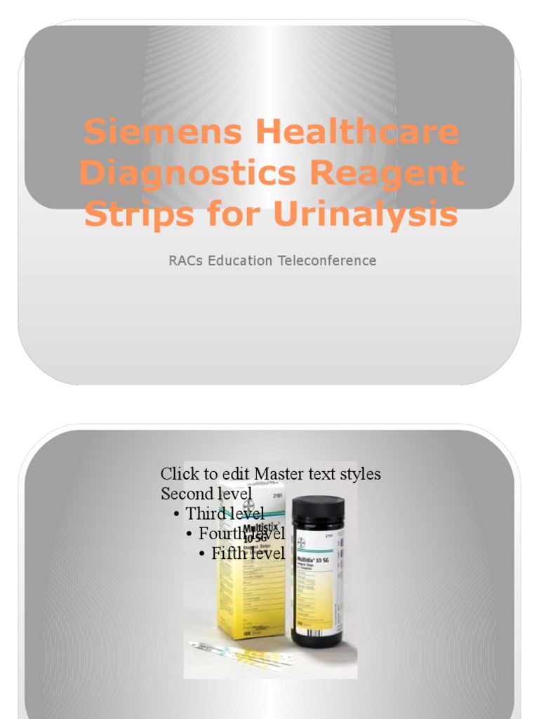 Siemens Urinalysis Reagent Strips Guide | PDF | Urine | Ph