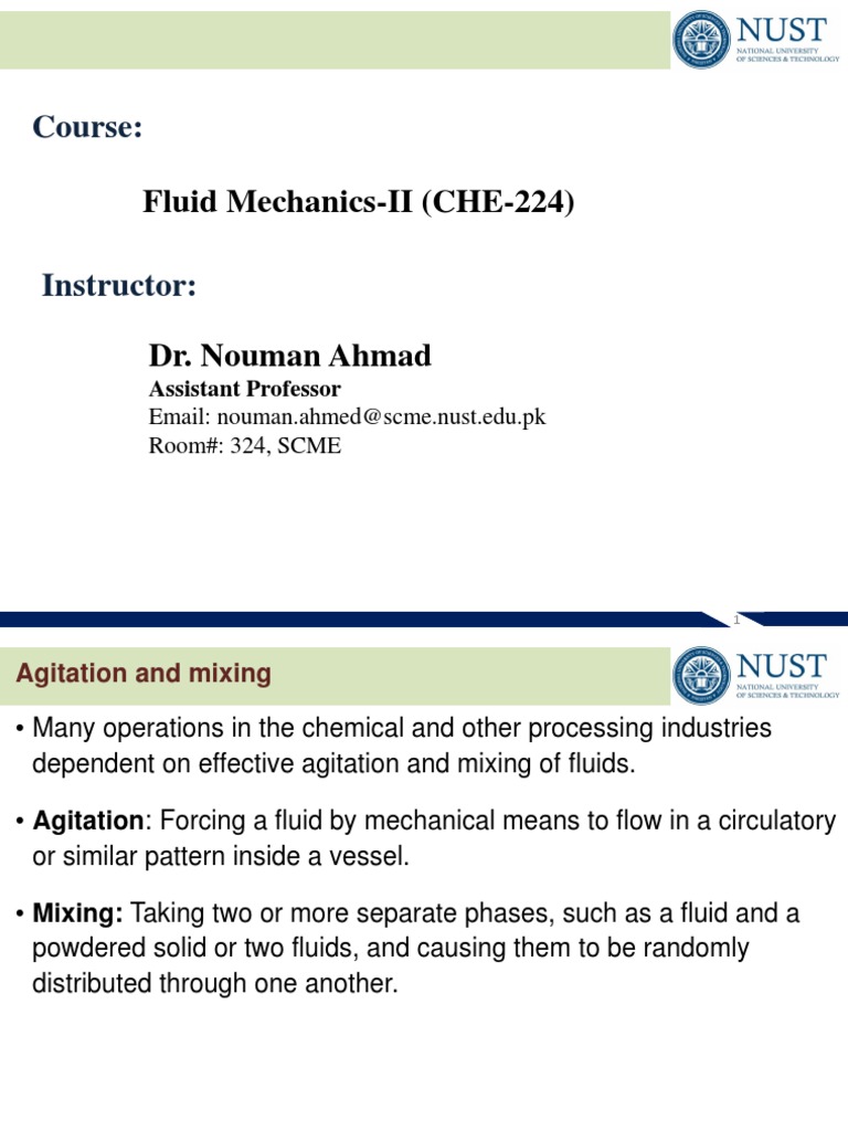 Agitation and Mixing _ALL Updated | PDF | Continuum Mechanics ...