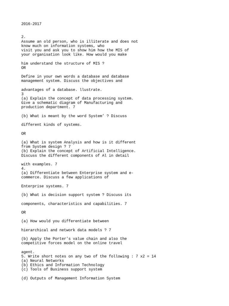 Understanding MIS and Database Systems | PDF | Business | Technology ...