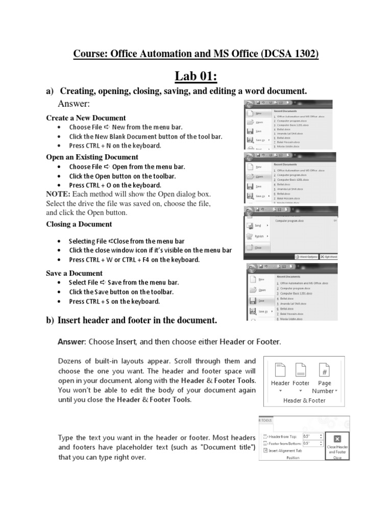 Office Automation and MS Office | PDF | Hyperlink | Microsoft Word