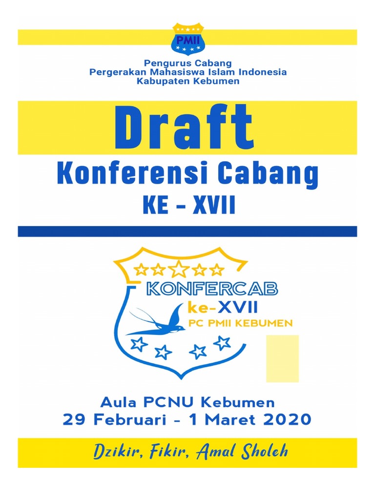 Draft Konfercab PC PMII KEBUMEN 2020 | PDF | Hukum