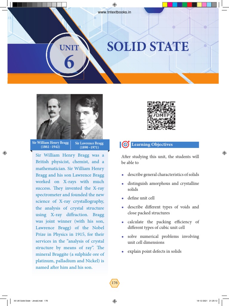 Solid State | PDF | Crystal Structure | Solid