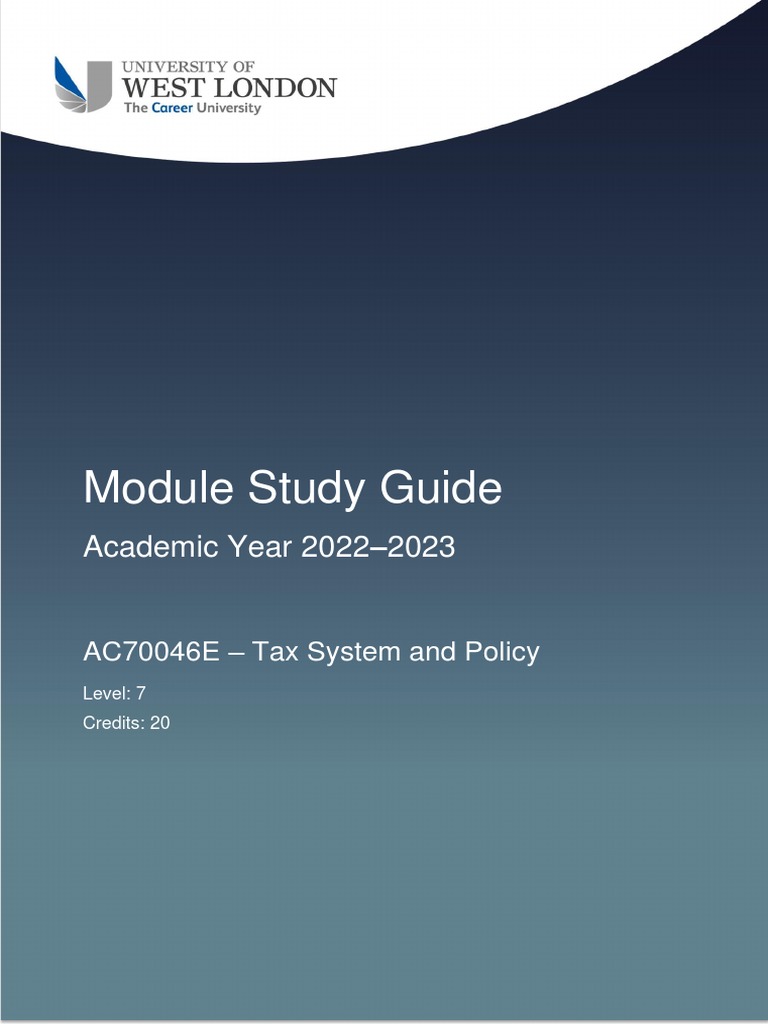 Module Study Guide: Academic Year 2022 - 2023 | PDF | Educational ...