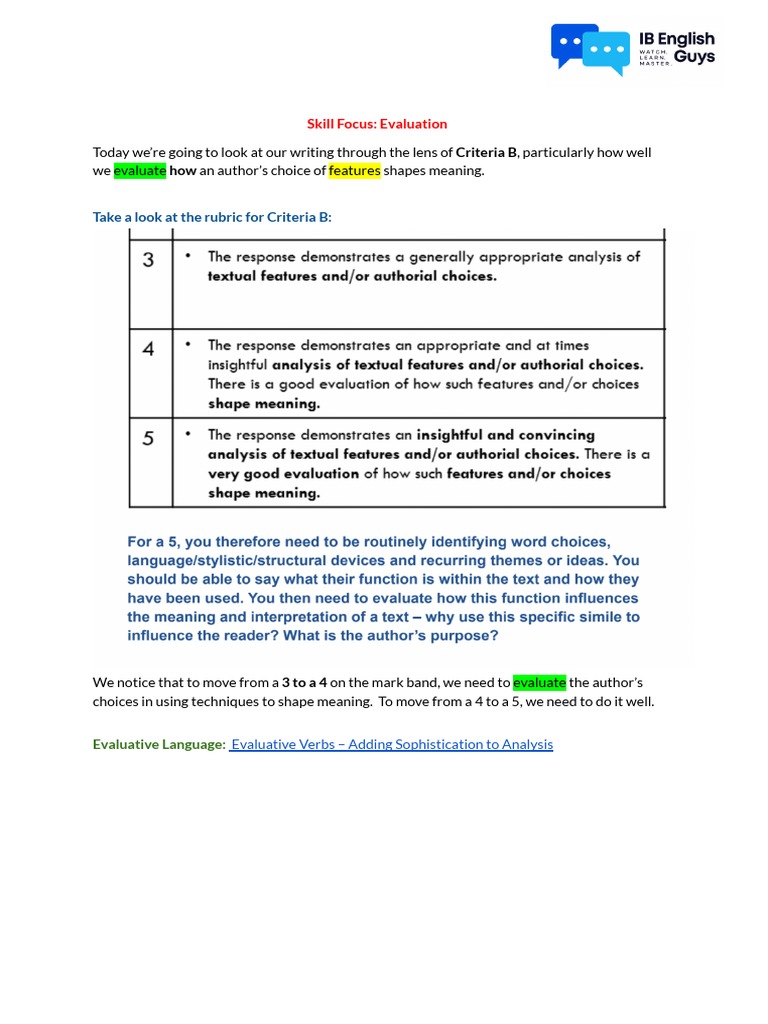 Evaluation | PDF | Rhetoric | Human Communication