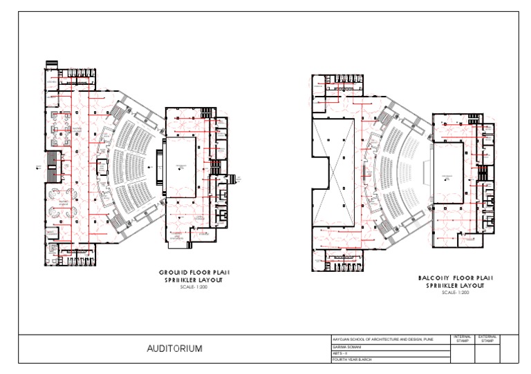 Auditorium Floor Plan and Layout | PDF | Buildings And Structures ...