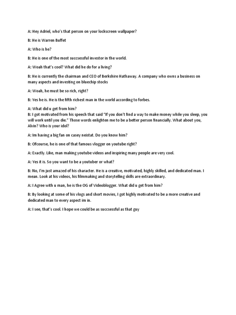 Dialog English Idol | PDF