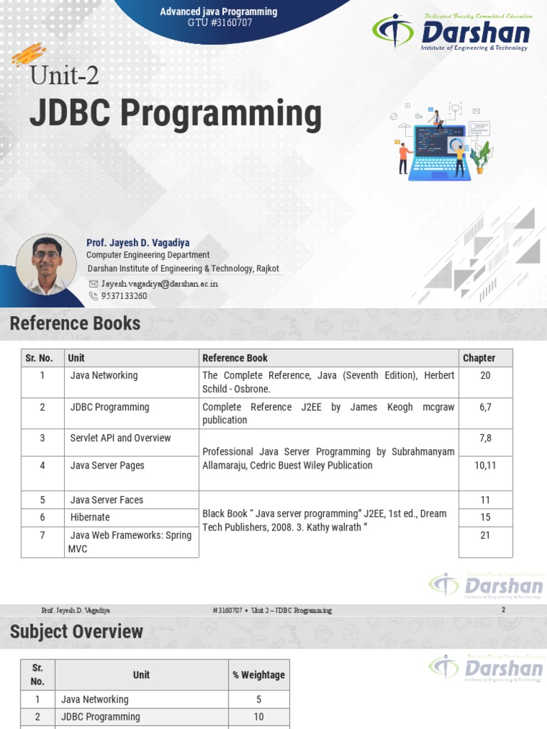 AJava GTU Study Material Presentations Unit-2 17032021071519AM | PDF | Databases | Software ...