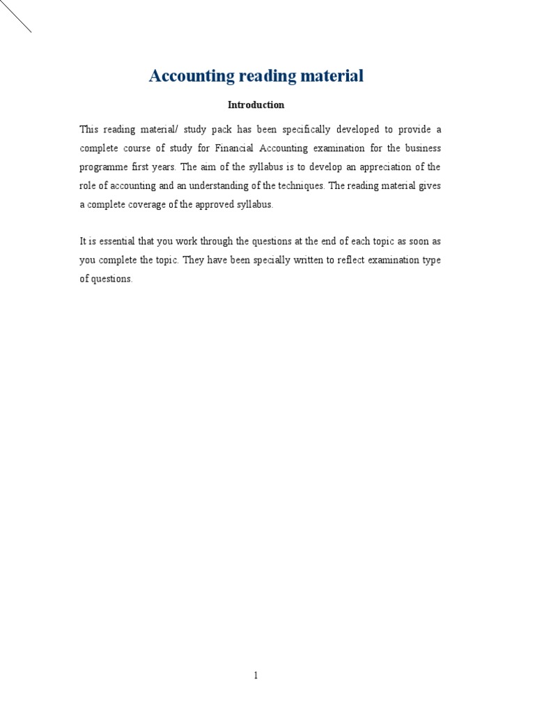 Accouting Notes - Doc-1 | PDF | Financial Accounting | Accounting