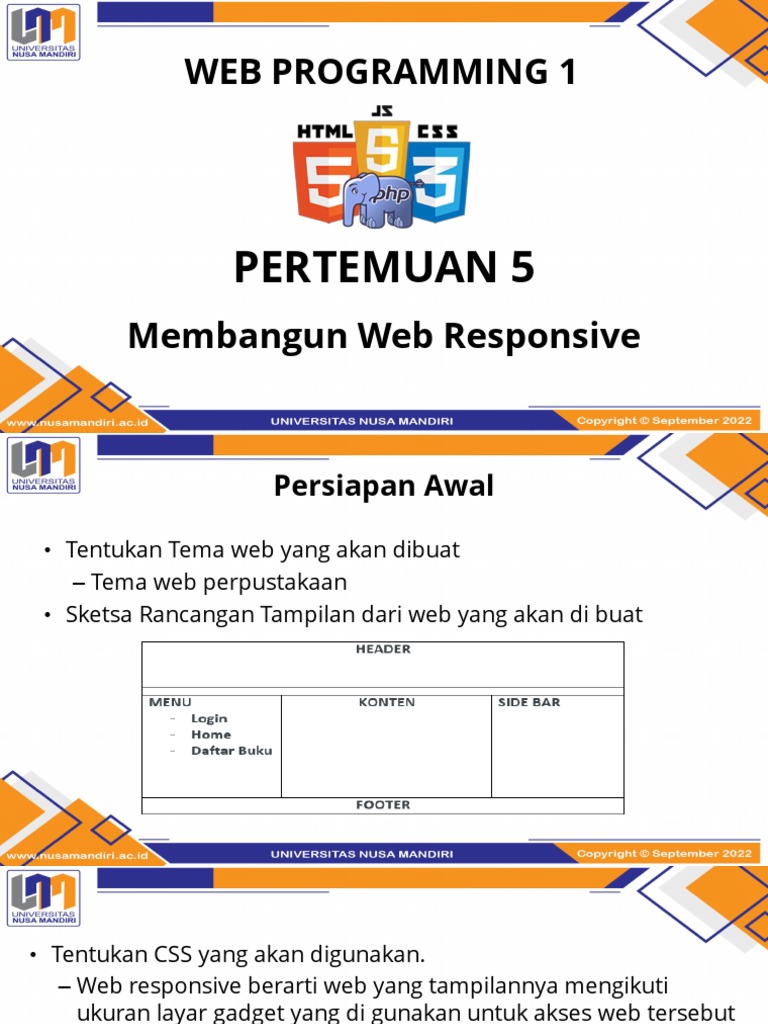 Web Programming 1: Pertemuan 5 | PDF