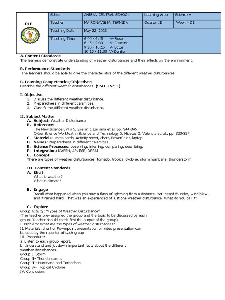 Q4 - Science5 - Week 4 | Download Free PDF | Tropical Cyclones | Tornadoes