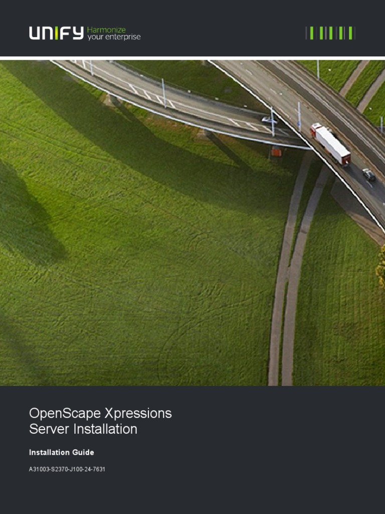 OpenScape Xpressions V7, Server Installation, Installation Guide, Issue 24 | PDF | Microsoft ...