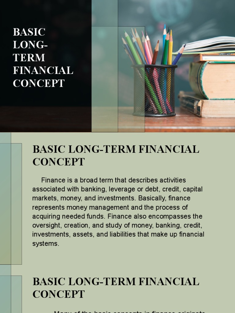 Basic Long-Term Financial Concept | PDF