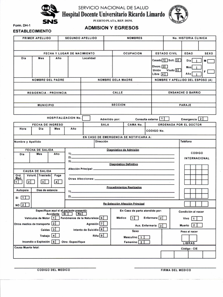 Hoja de Egreso Standard | PDF