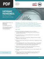 DRRR Brochure For Earthquake (2018-2019) | PDF | Earthquakes | Nature
