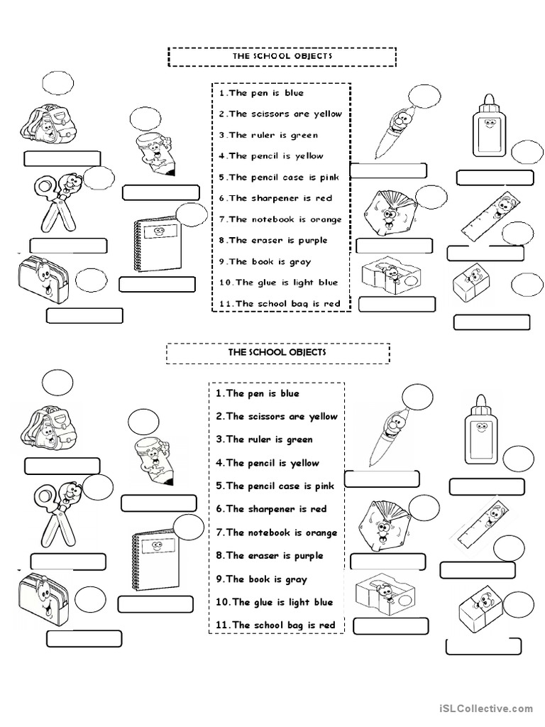 School objects match | PDF