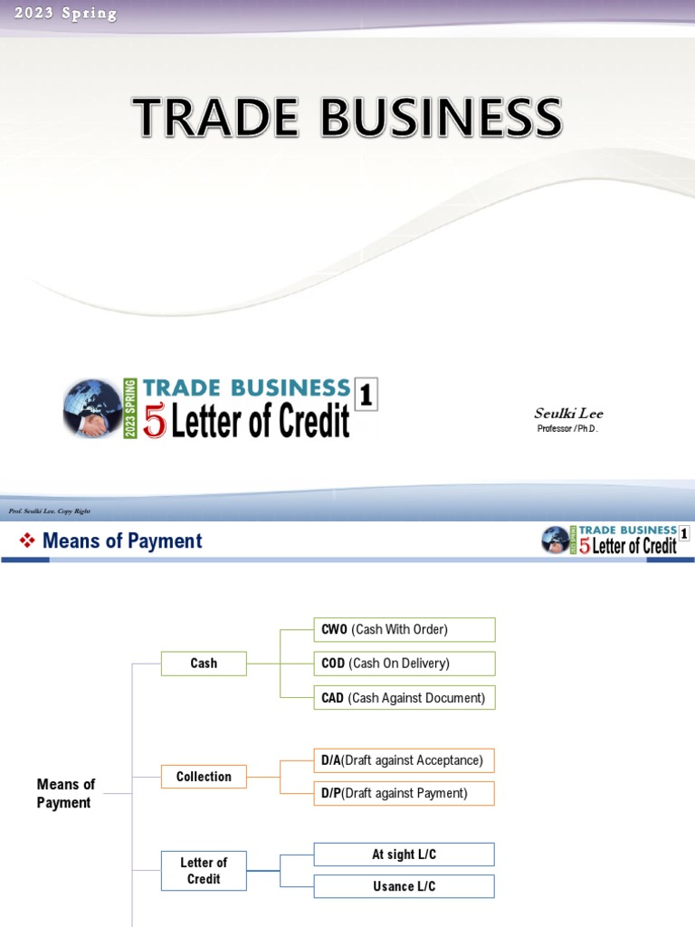 Letter of Credit Process Flow Chart | PDF | Letter Of Credit | Payments