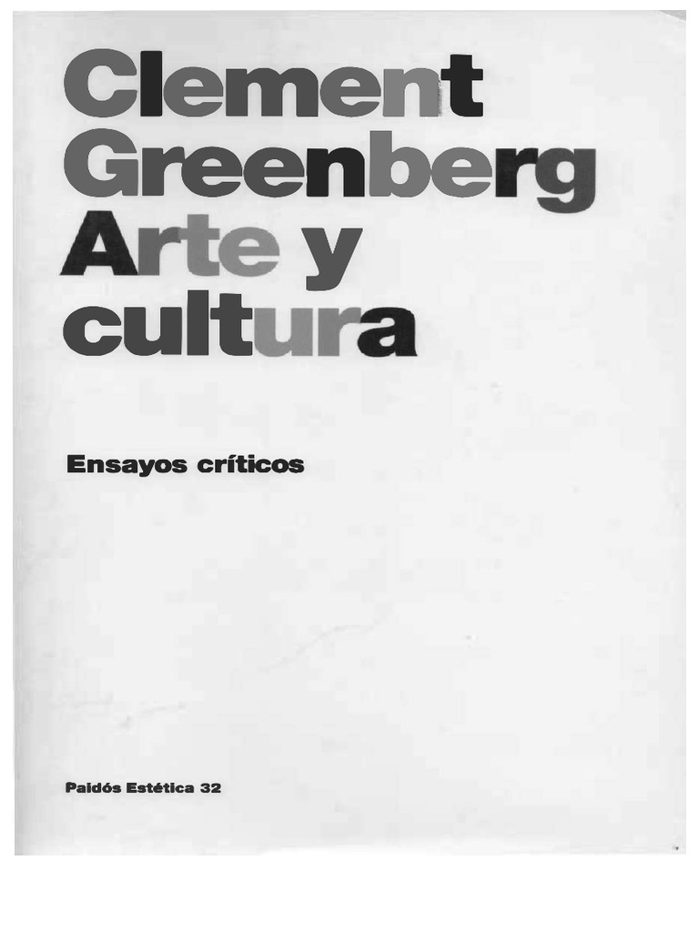 C8 Kupdf - Net Greenberg Clement Arte y Cultura | PDF