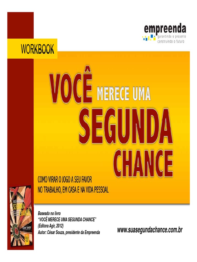 Workbook Livro Voce Merece Sua Segunda Chance | PDF
