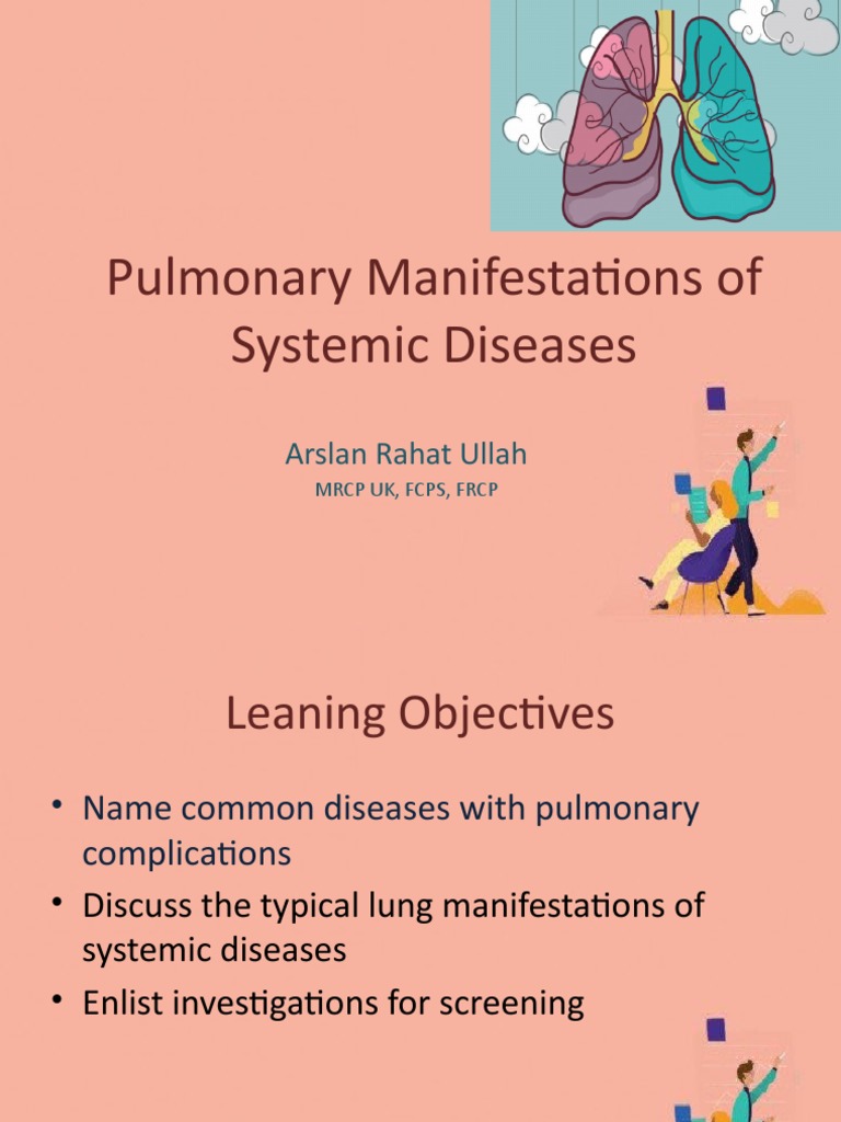 Pulmonary Issues in Systemic Diseases | PDF | Lung | Pneumonia