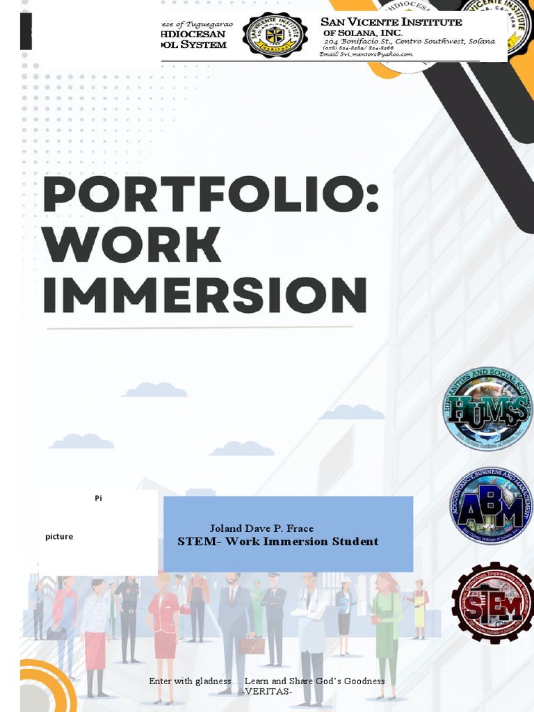 Portfolio Ni Joland Frace 12 STEM FINAL | PDF | Pharmacy | Learning