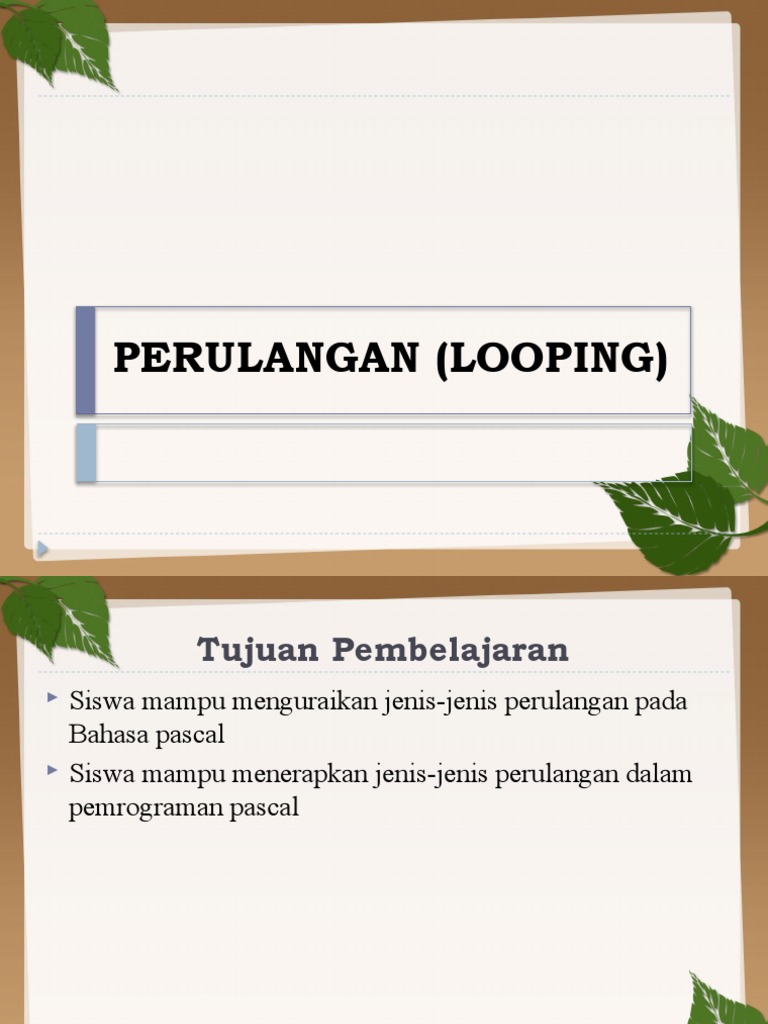 7 Perulangan Looping | PDF