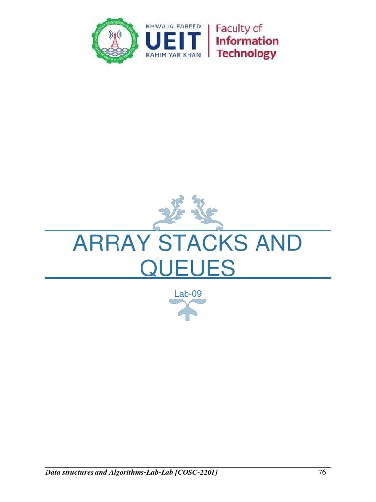Array Stacks and Queue | PDF | Queue (Abstract Data Type) | Data Type Array Stacks and Queue | PDF | Queue (Abstract Data Type) | Data Type