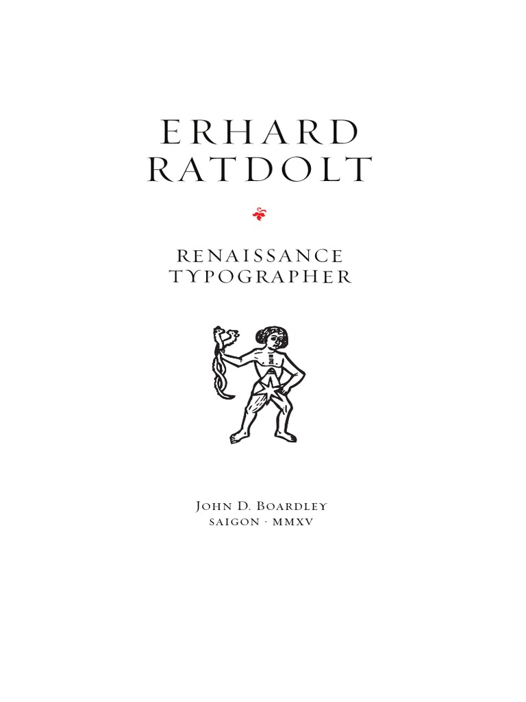 Erhard Ratdolt Renaissance Typographer | PDF | Typography | Renaissance