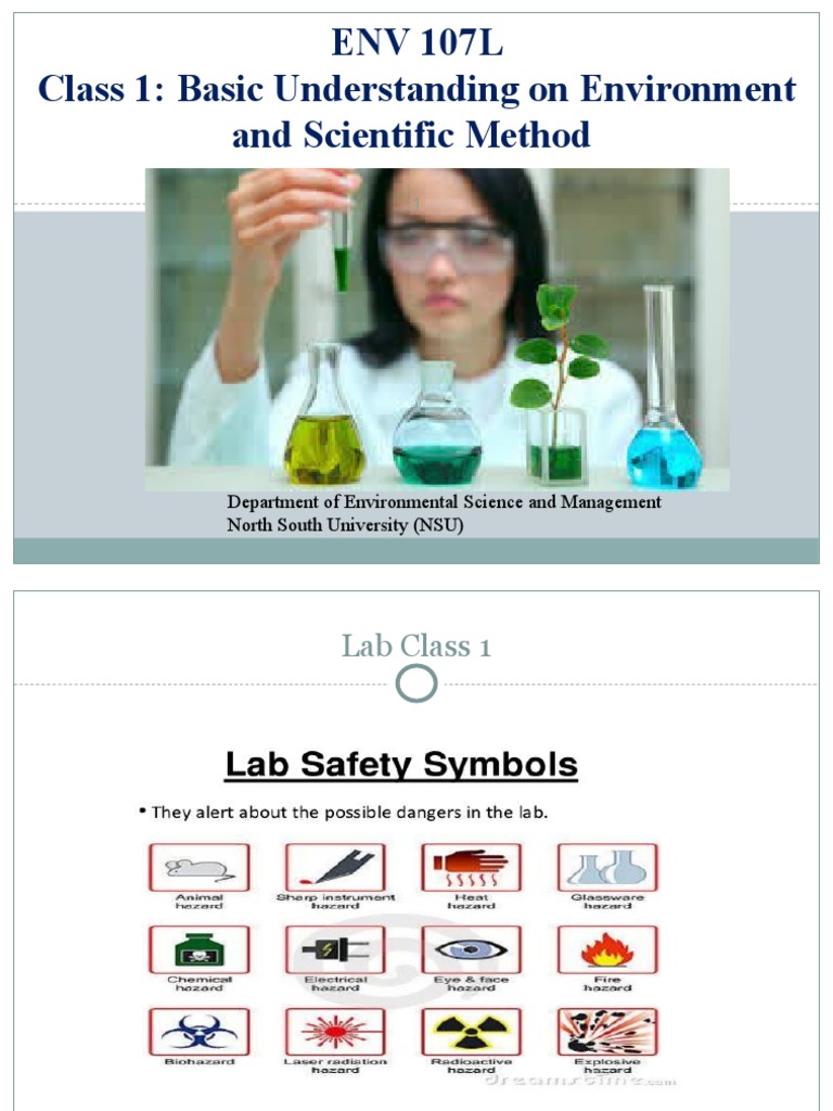 Class 1 Basic Understanding On Environment and Scientific Method | PDF | Laboratories | Experiment