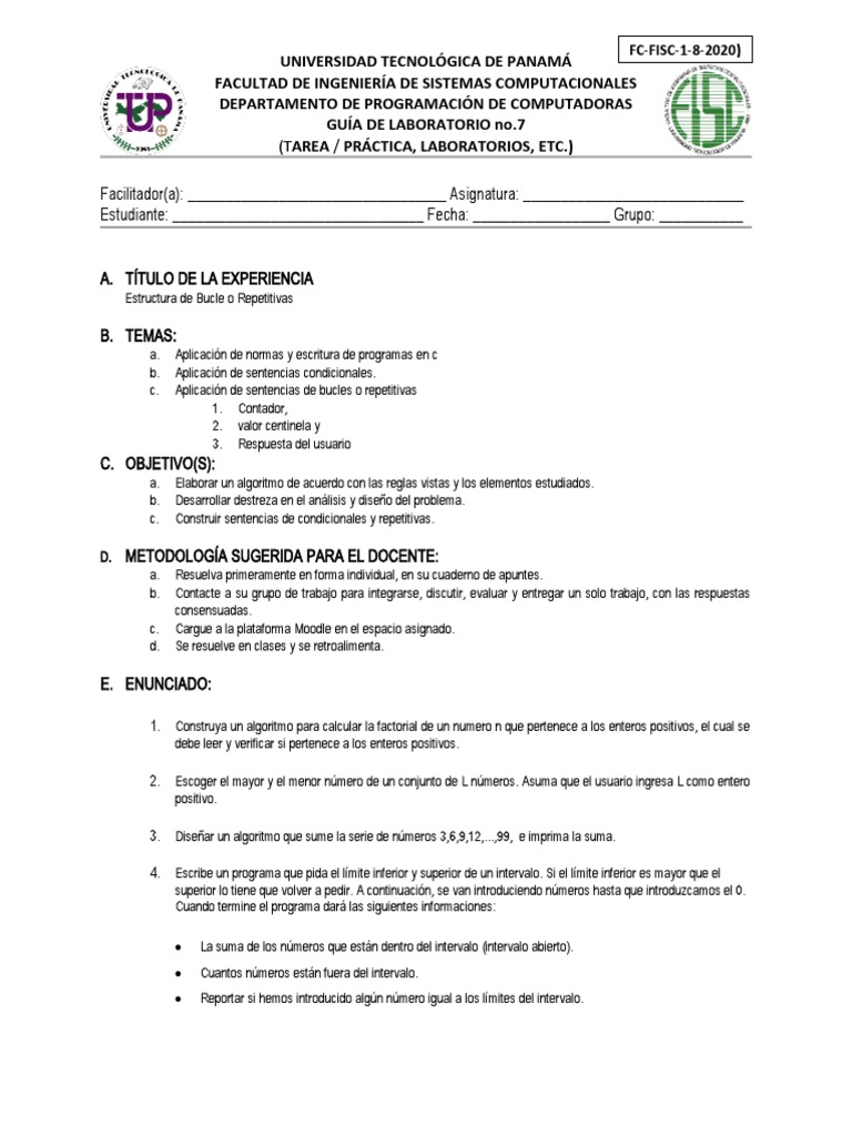 Taller No. 1 | PDF | Algoritmos | Programa de computadora