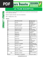 Ficha Práctica Tilde Diacritica | PDF