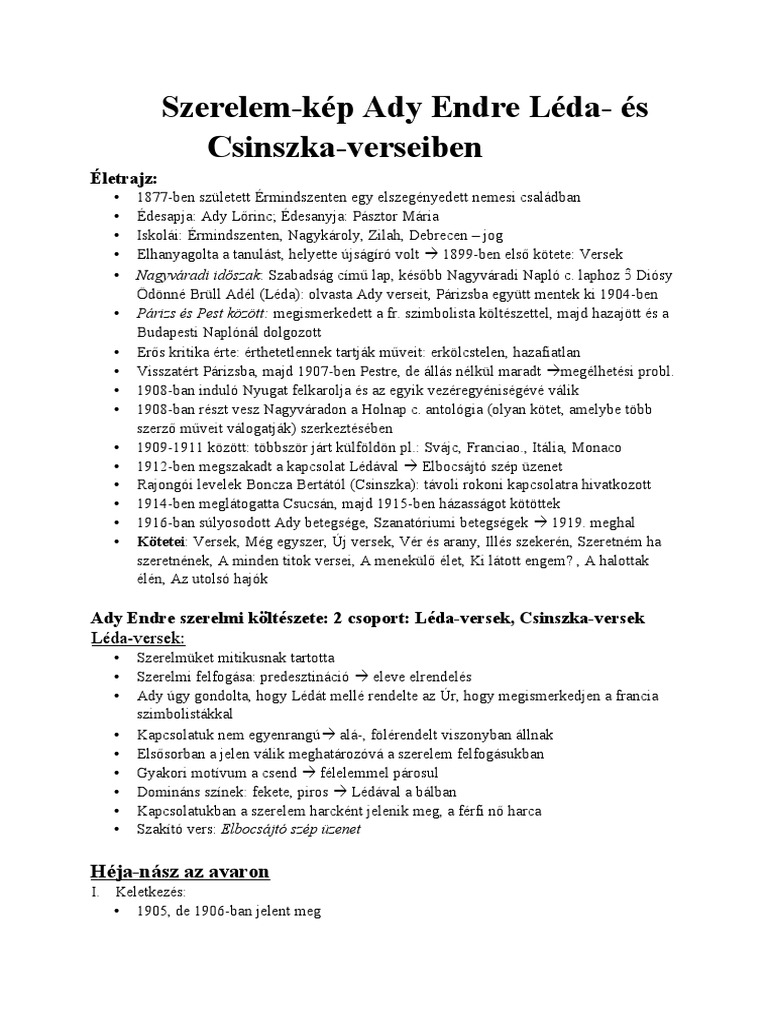 Ady Endre | PDF