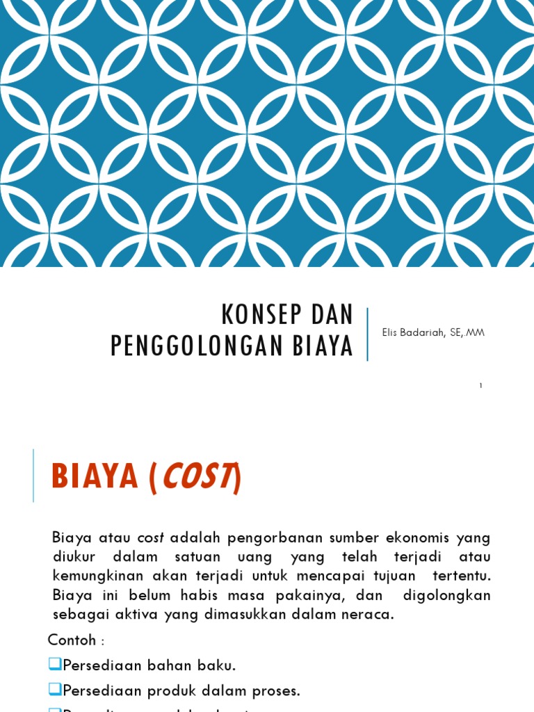 3 Konsep Biaya-1 | PDF