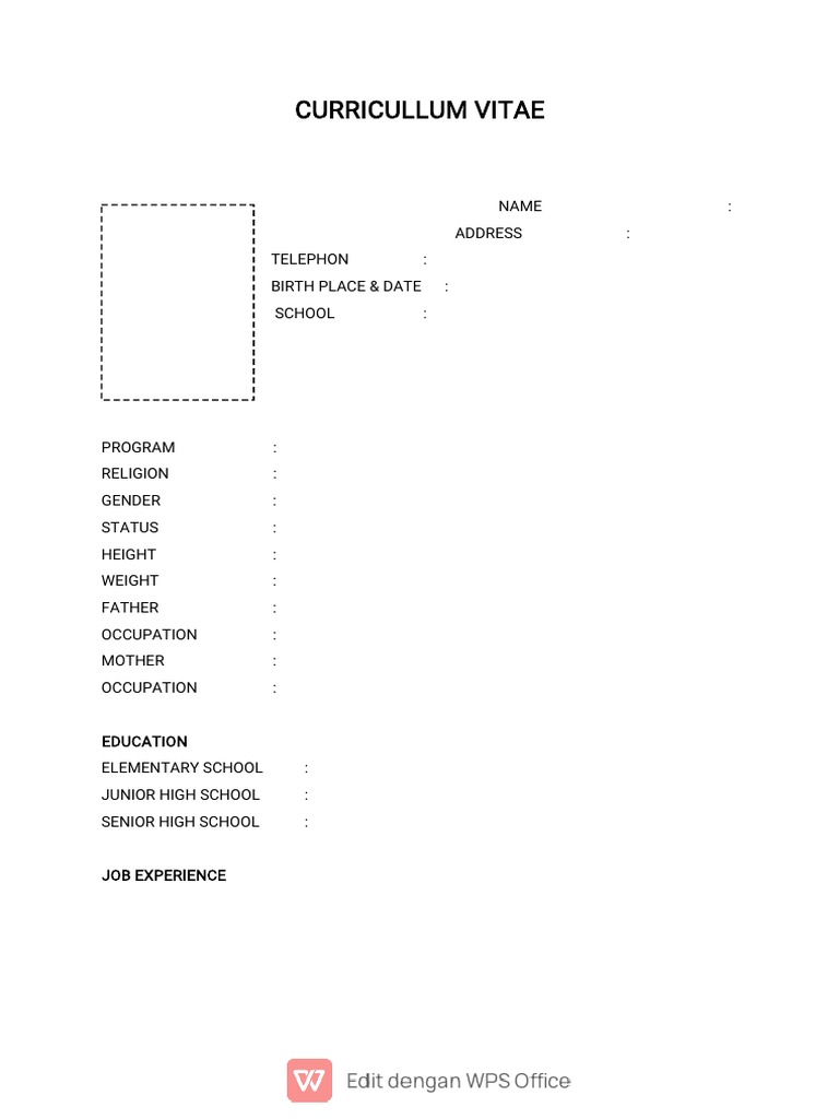 Format CV 2023 | PDF