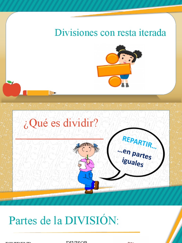 Divisiones con Resta Iterada para Niños | PDF