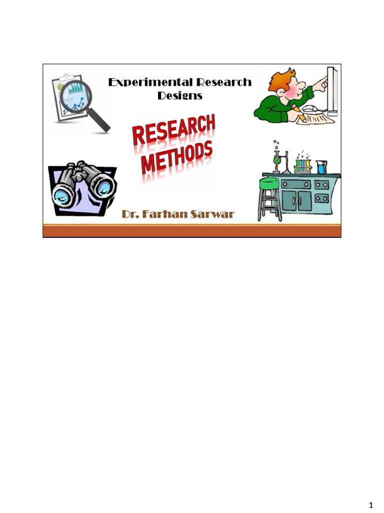 Experimental Research Design Pdf Experiment Validity Statistics 4464