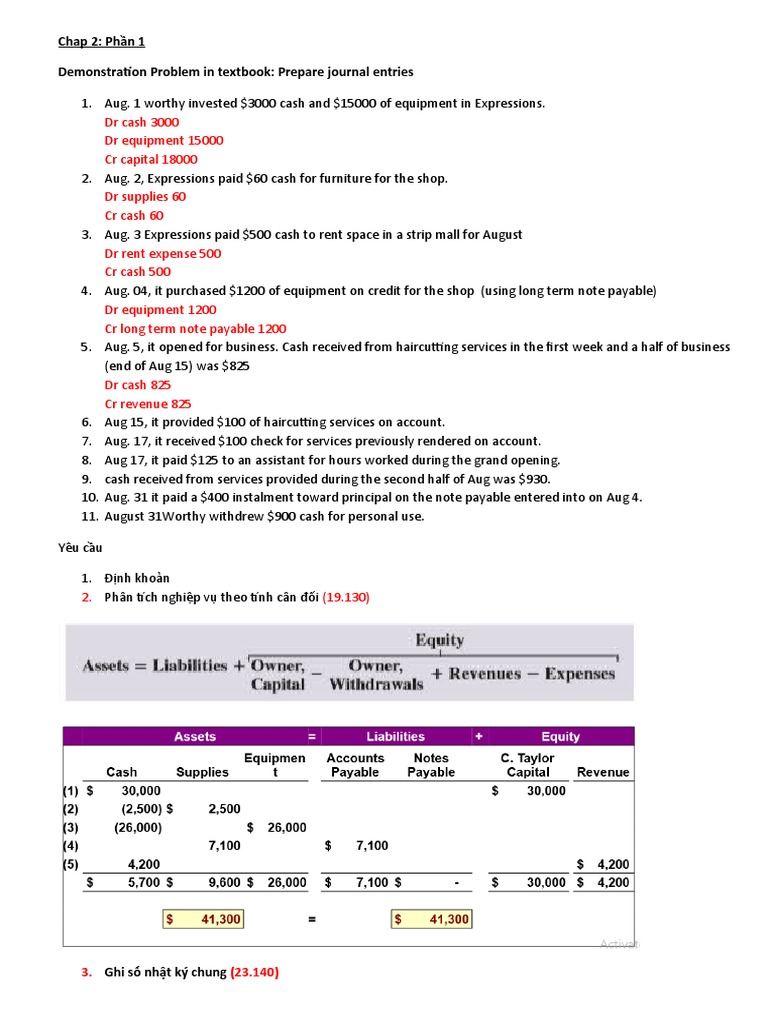 Chapter 2 Exercises P1 - Đề | PDF