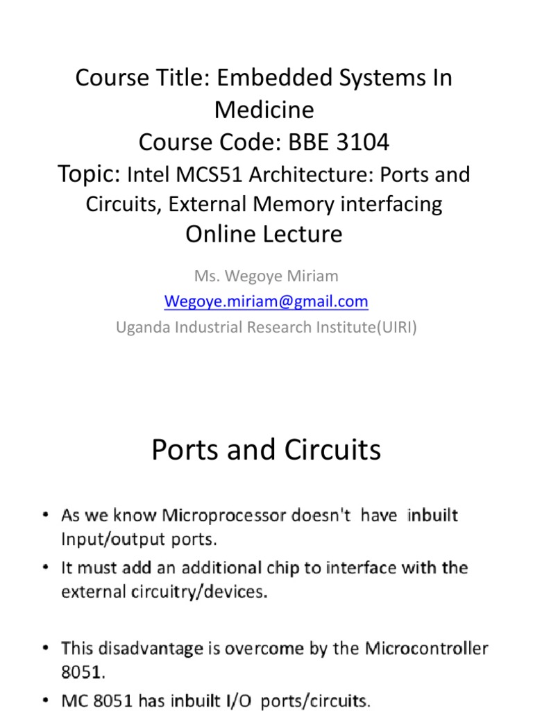 External Memory Interfacing | PDF | Computers