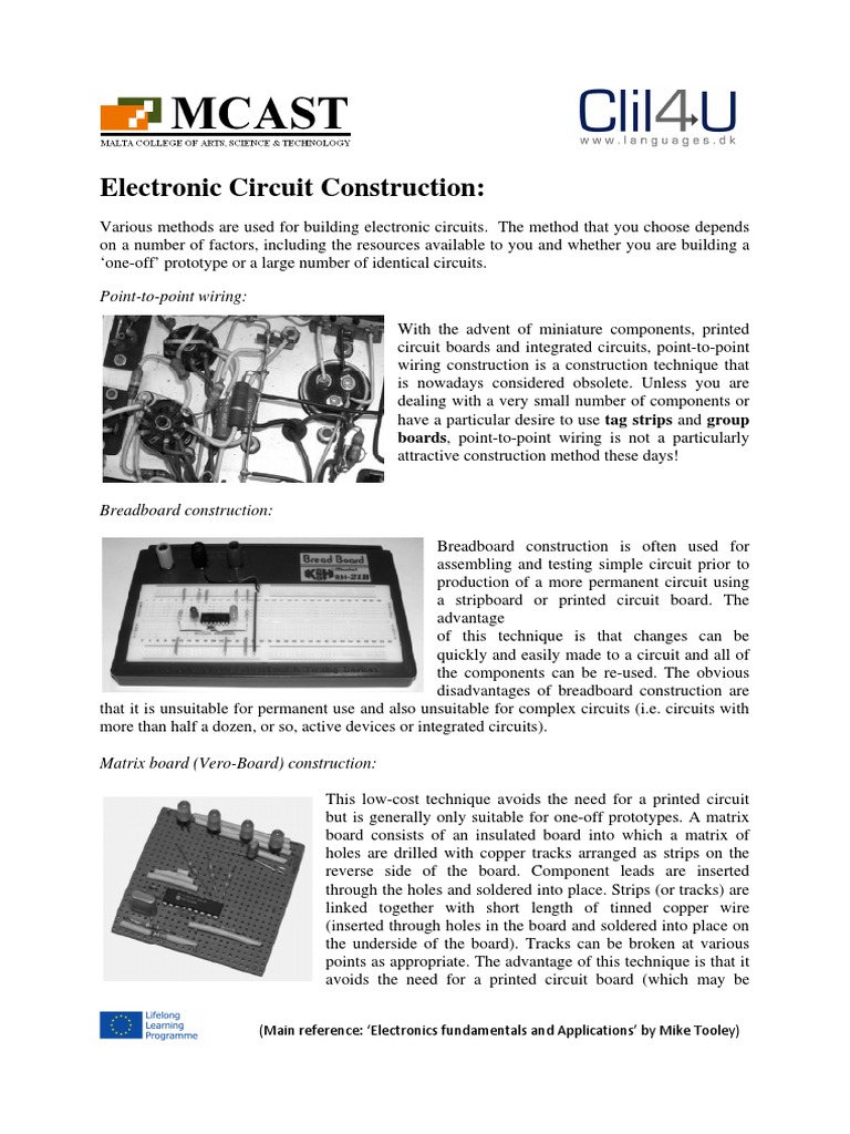 Electronic Circuit Building Guide | PDF | Printed Circuit Board ...