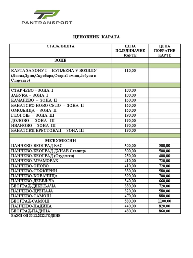 Cenovnik 25okt | PDF